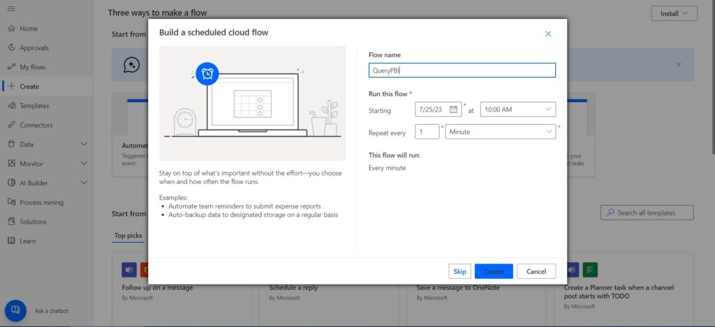 Power Automate and Power BI Integration