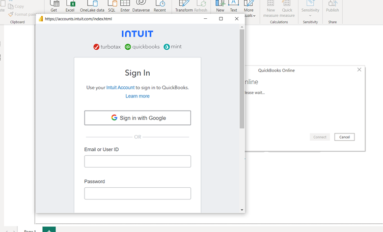 Connect QuickBooks Online to Power BI