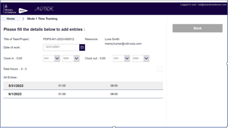 Power Apps Time Tracking | Our Work For UK Ministry of Defence
