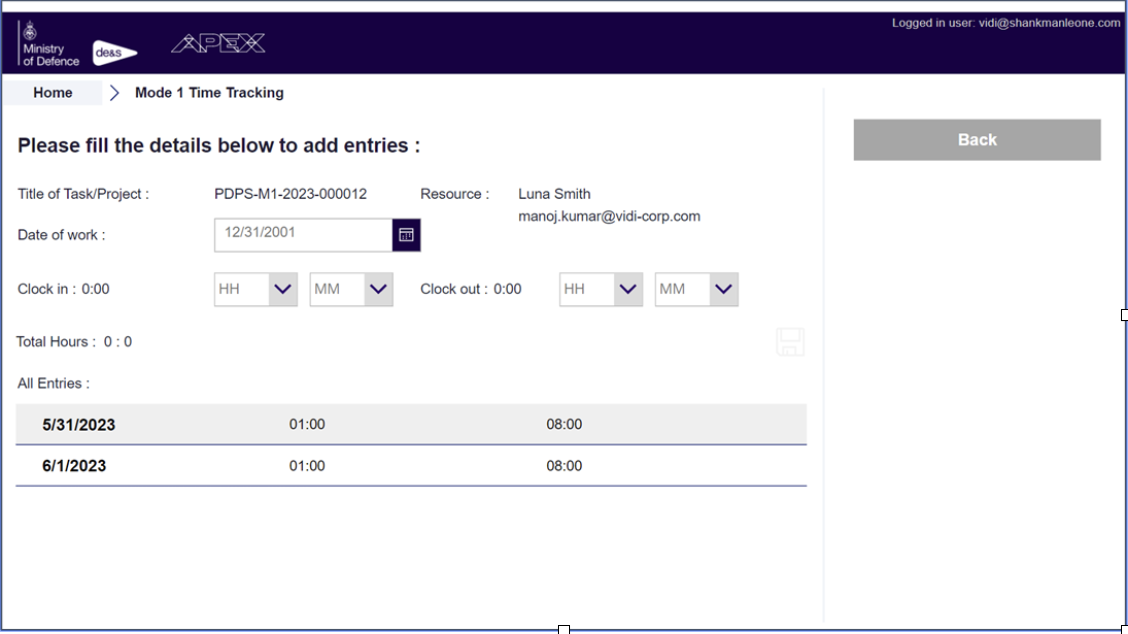 Power Apps Time Tracking | Our Work For UK Ministry of Defence